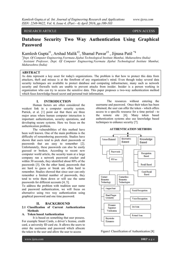 Database Security Two Way Authentication Using Graphical Password | PDF
