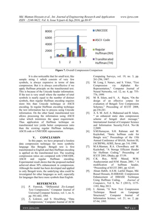 Performance Improvement Of Bengali Text Compression Using ...
