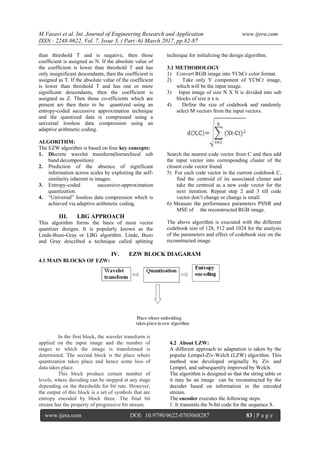 Image Compression using Combined Approach of EZW and LZW | PDF