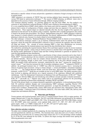 Comparative dosimetry of forward and inverse treatment planning for ...