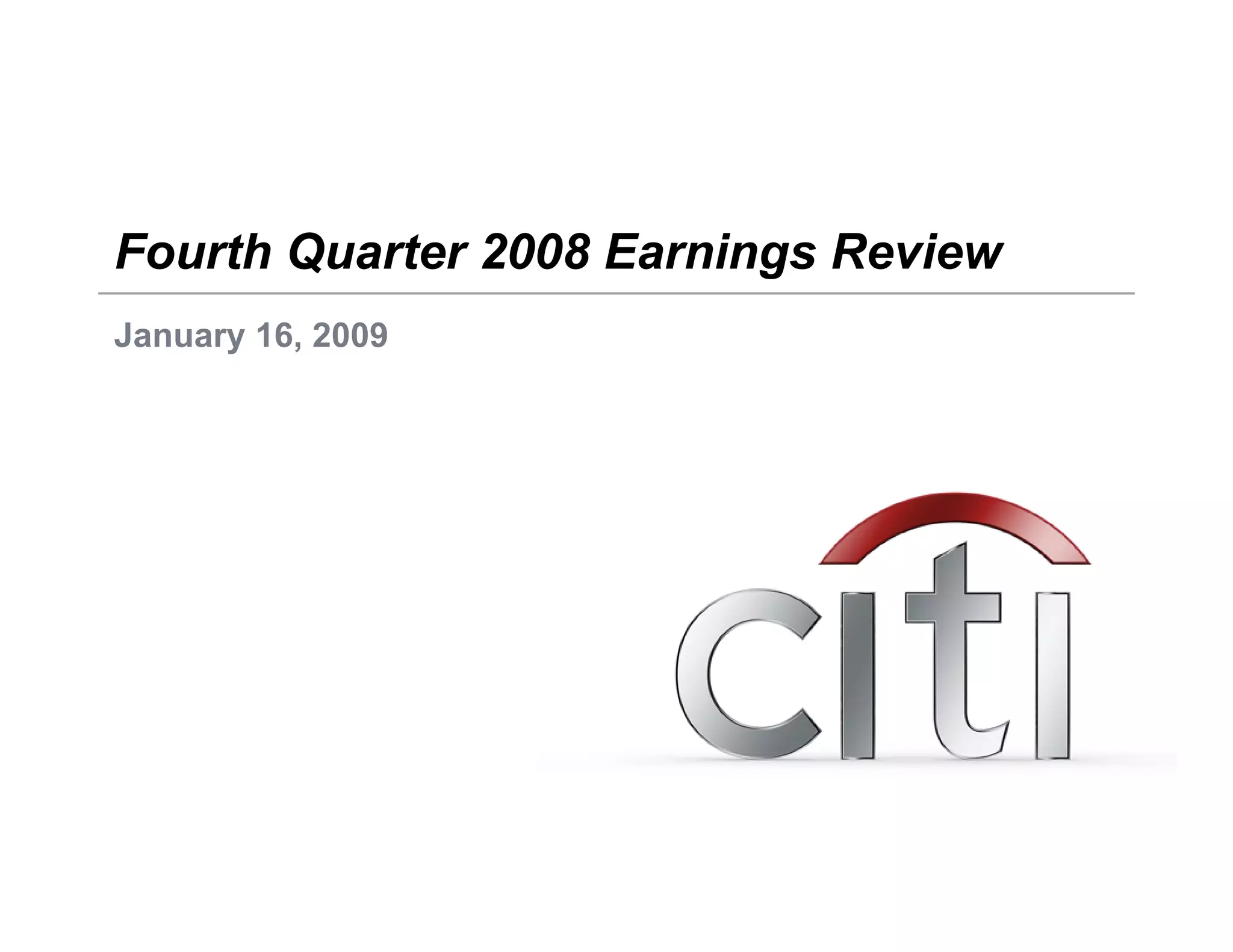 citigroup Presentation | PDF