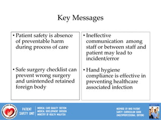 P0 INTRODUCTION TO PATIENT SAFETY COURSE HOUSEMANSHIP MALAYSIA | PDF
