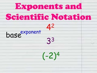 P1 03 01 10 Exponents And Scientific Notation | PPTX | Physics | Science