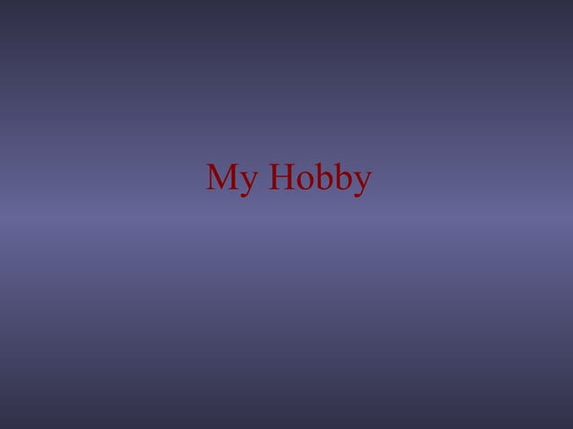 Hobby | PPT