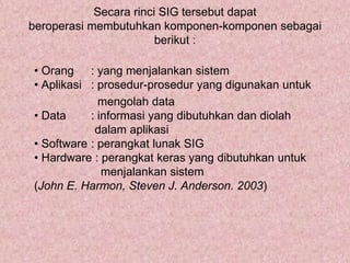 Sistem Informasi Geografi (SIG) | PPT
