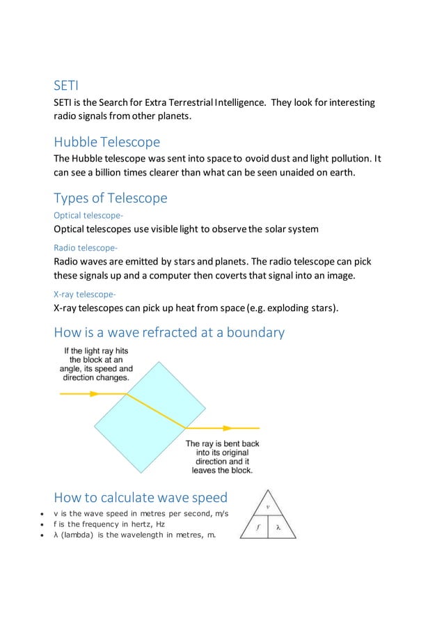 P1 Revision Notes | PDF