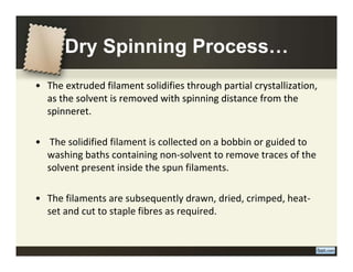 Polymer Spinning and its different techniques | PDF