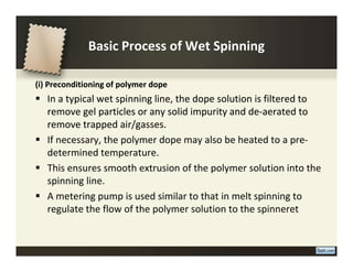 Polymer Spinning and its different techniques | PDF
