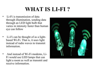 LIFI | PPT | Computer Networking | Computing
