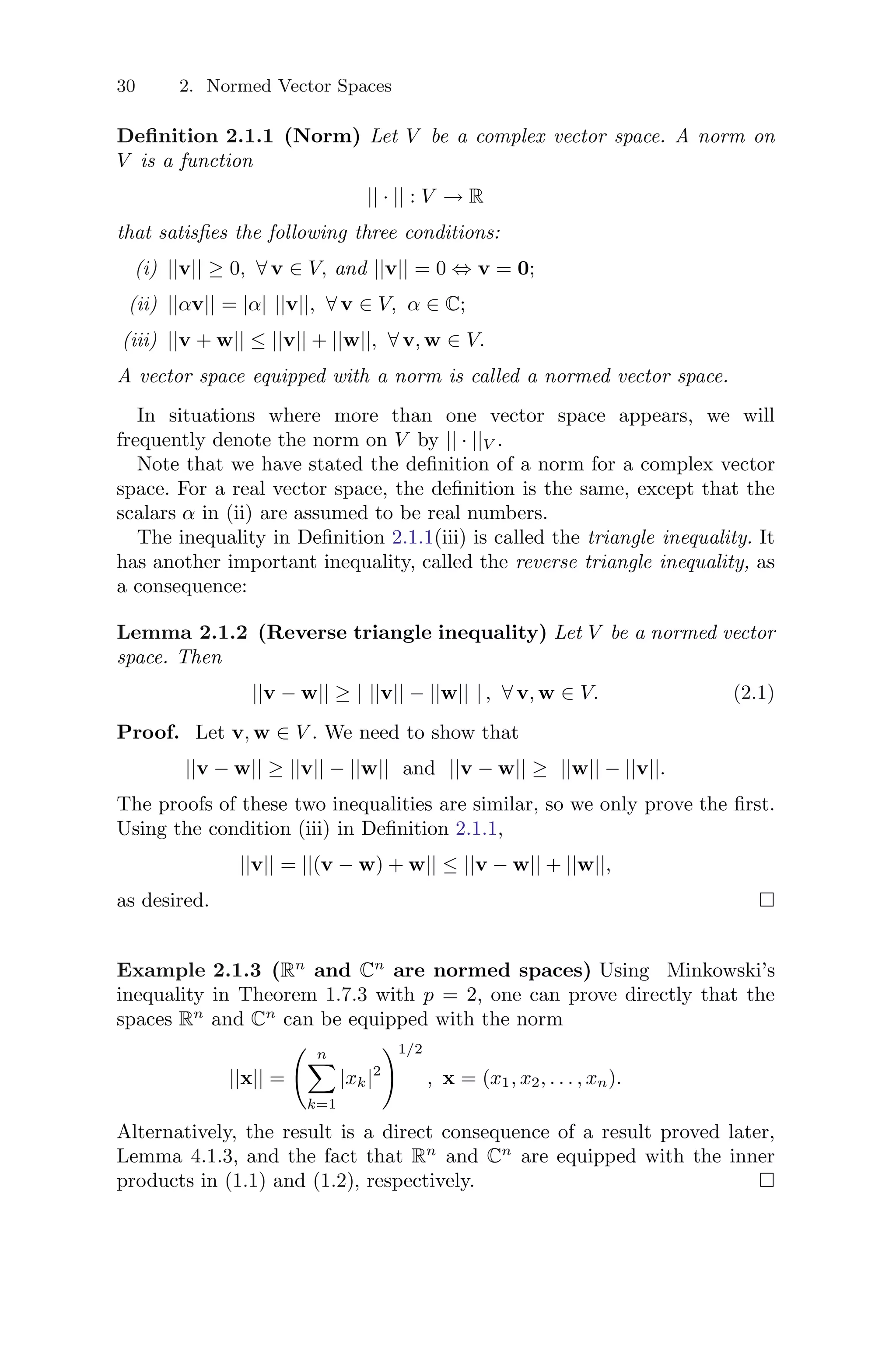 P1 . norm vector space | PDF | Databases | Computer Software and Applications