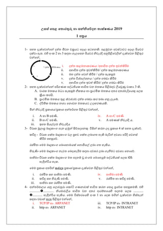 AL ICT Model Questions and Answers | PDF