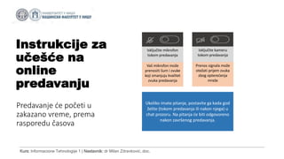 IT1 1.1 Opis i metodologija kursa | PPTX
