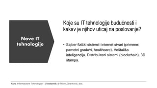 IT1 1.1 Opis i metodologija kursa | PPTX
