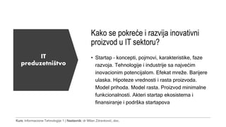 IT1 1.1 Opis i metodologija kursa | PPTX