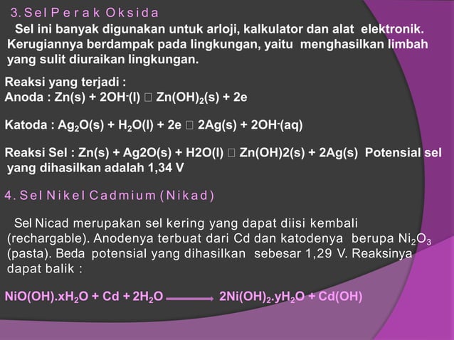 Penyetaraan reaksi redoks dan Elektrokimia | PPTX