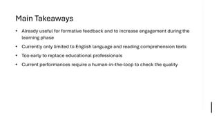 Reading Comprehension Quiz Generation using Generative Pre-trained Transformers | PDF