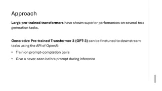 Reading Comprehension Quiz Generation using Generative Pre-trained Transformers | PDF
