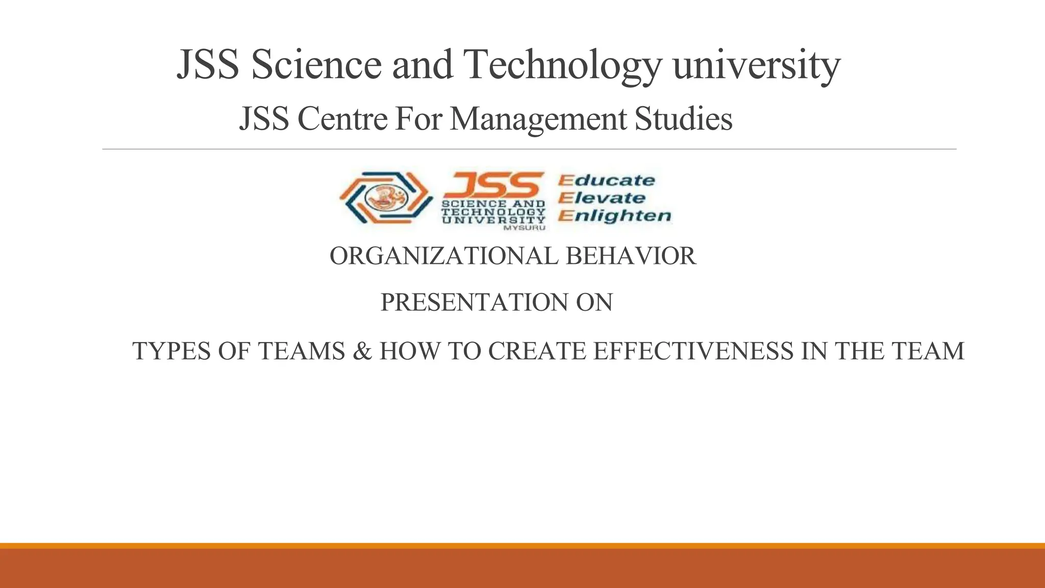 Types of Teams and how to create effectiveness in the Team.pptx