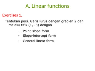 P1.Fungsi_Linear kalkulus 2 aljabar fung | PPT