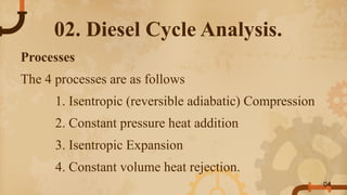 diesel cycle - a four-stroke cycle in which combustion takes place at ...