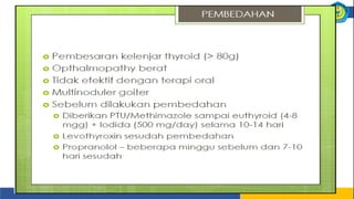 Tatalaksana Terapi pada Pasien dengan Gangguan TIROID | PPTX