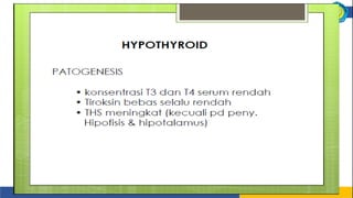 Tatalaksana Terapi pada Pasien dengan Gangguan TIROID | PPTX