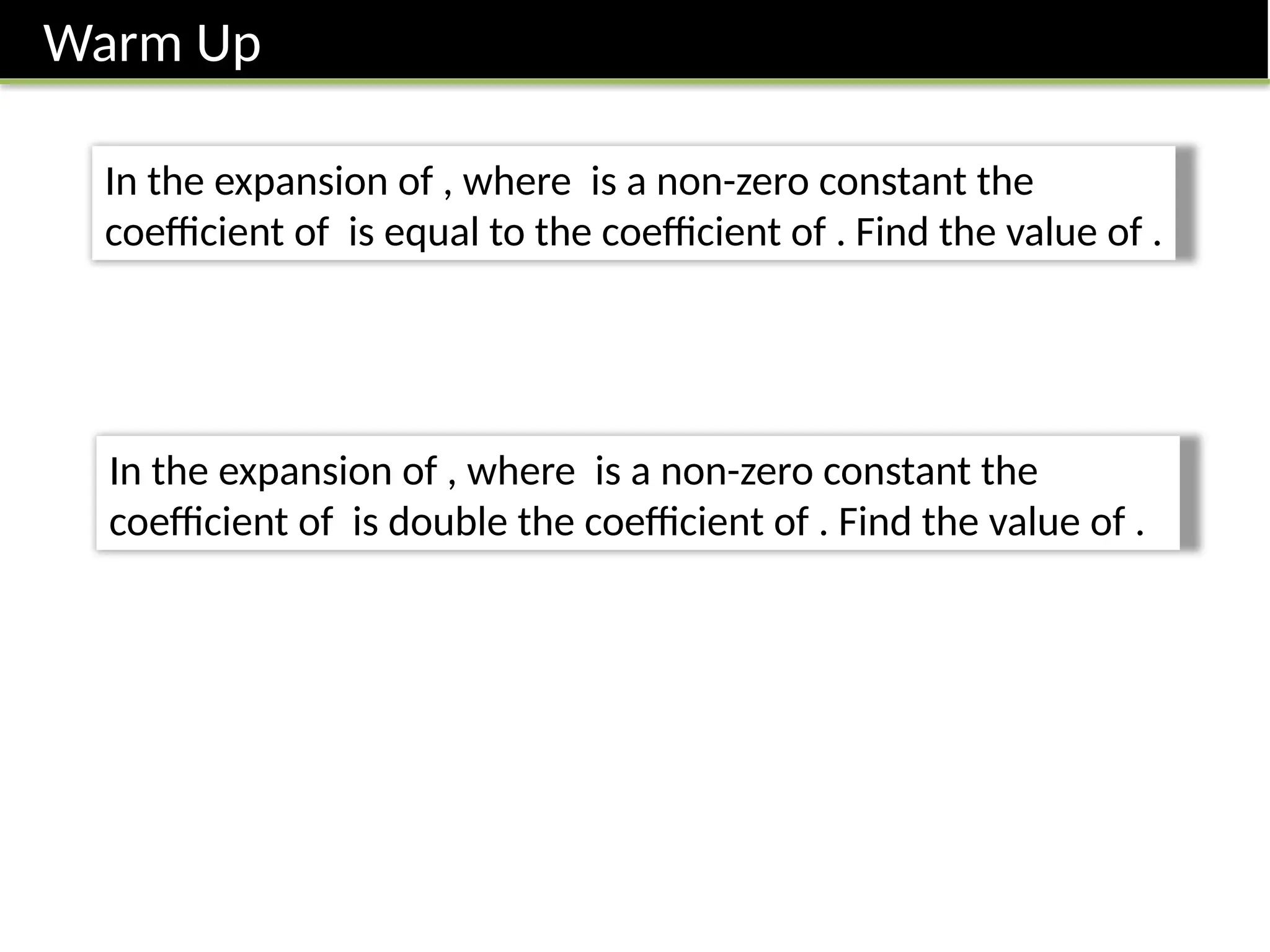 P1.04 - Binomial Expansion.pptx; binomial expansion for IAL Maths | PPTX