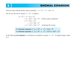 P1.04 - Binomial Expansion.pptx; binomial expansion for IAL Maths | PPT