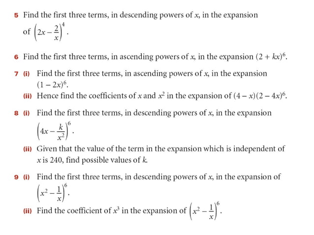 P1.04 - Binomial Expansion.pptx; binomial expansion for IAL Maths | PPT