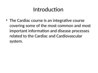 cardiac course assessment and management | PPT