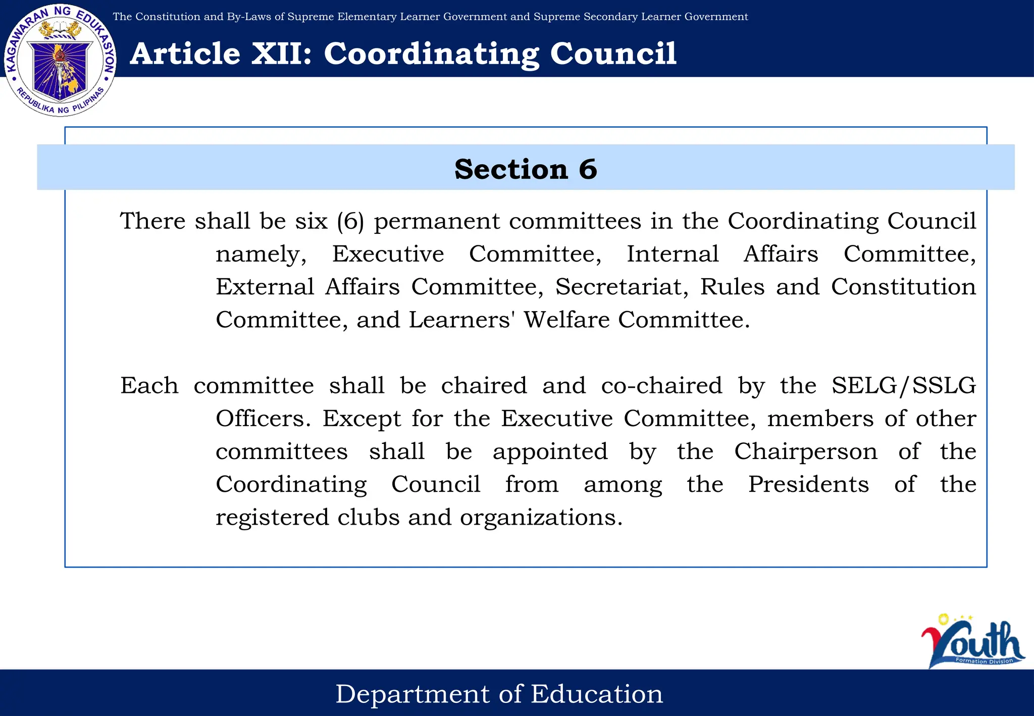 Constitution and by Laws of the Supreme Secondary Learner government | PPTX