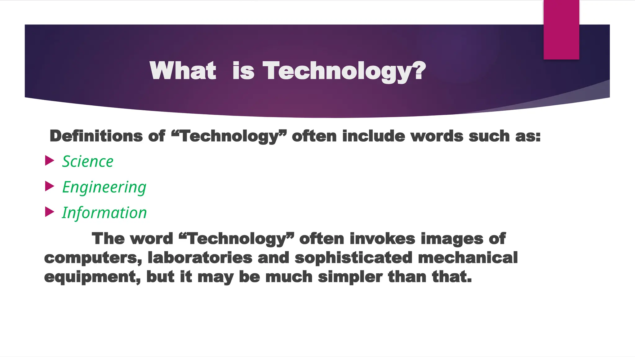 Introduction to Technology and it's importance | PPTX