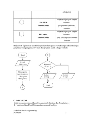P1 algoritma dan flowchart 2 | PDF