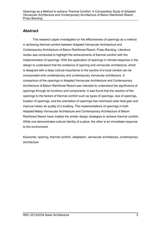 ASIAN ARCHITECTURE [ARC 2234]- Project 1: Case Study Paper: Openings as ...