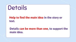 Reading Comprehension Primary 1 Main Idea | PPT
