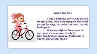 Reading Comprehension Primary 1 Main Idea | PPT | Cycling | Sports