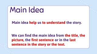Reading Comprehension Primary 1 Main Idea | PPT | Cycling | Sports