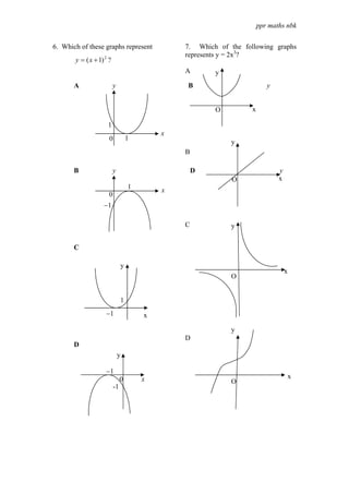 P1 Graph Function Test | PDF