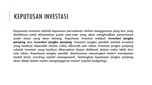 Konsep Dasar Manajemen Keuangan - Lukman Nulhakim | PPT