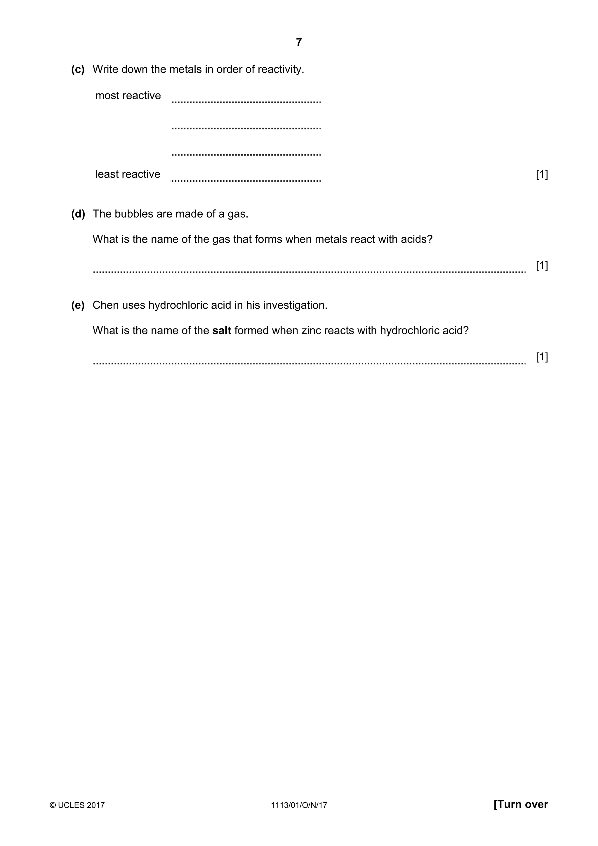 Checkpoint Lower Secondary Past Papers-P1 October-2017-science | PDF