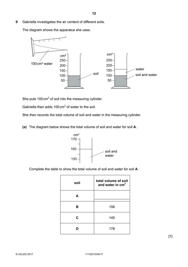 Checkpoint Lower Secondary Past Papers-P1 October-2017-science | PDF