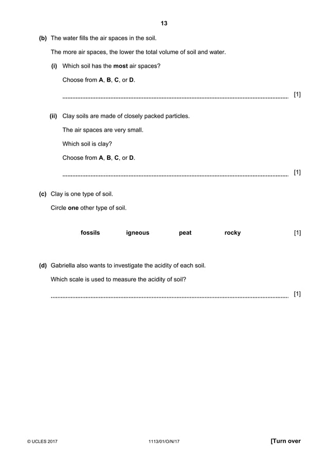 Checkpoint Lower Secondary Past Papers-P1 October-2017-science | PDF