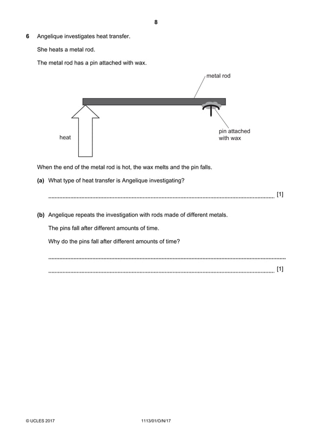 Checkpoint Lower Secondary Past Papers-P1 October-2017-science | PDF