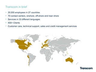 Transcom presentation on home agents, Kontaktadagen | PPT