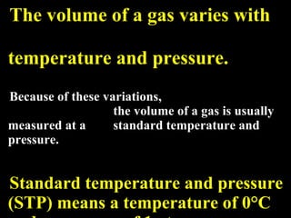 Lecture 10.2b- Molar Volume & STP | PPT