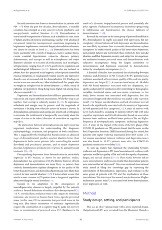 Differential impact of resilience on demoralization and depression in ...