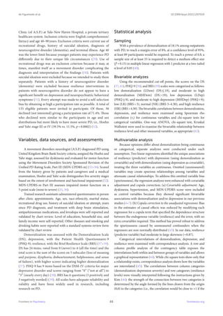 Differential impact of resilience on demoralization and depression in ...