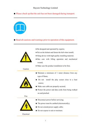 P10 indoor user manual | PDF