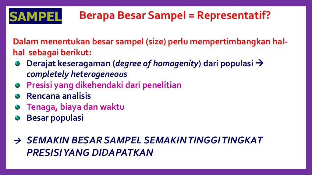 Perbedaan Populasi Dan Sampel