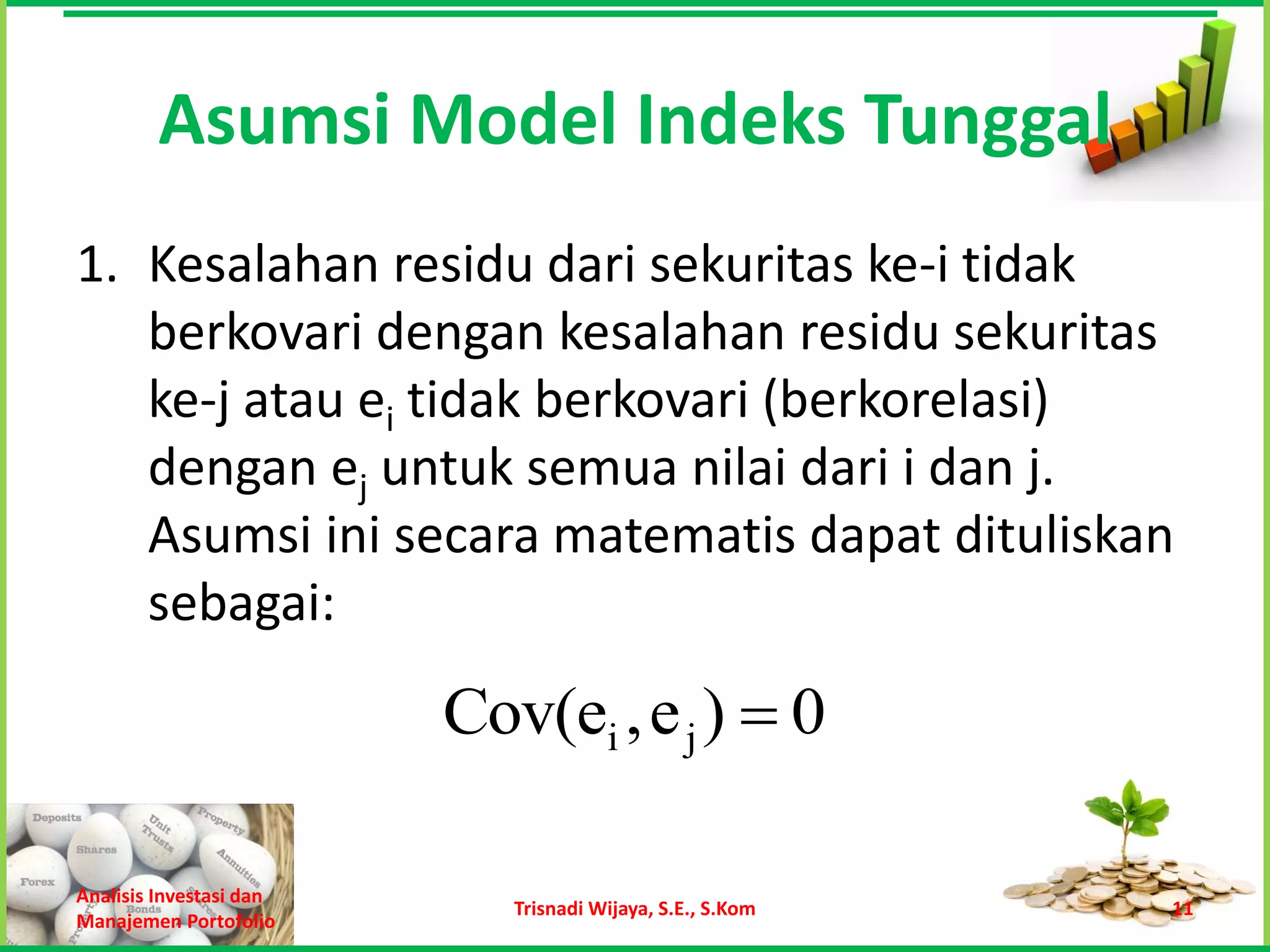 Model Indeks Tunggal | PDF